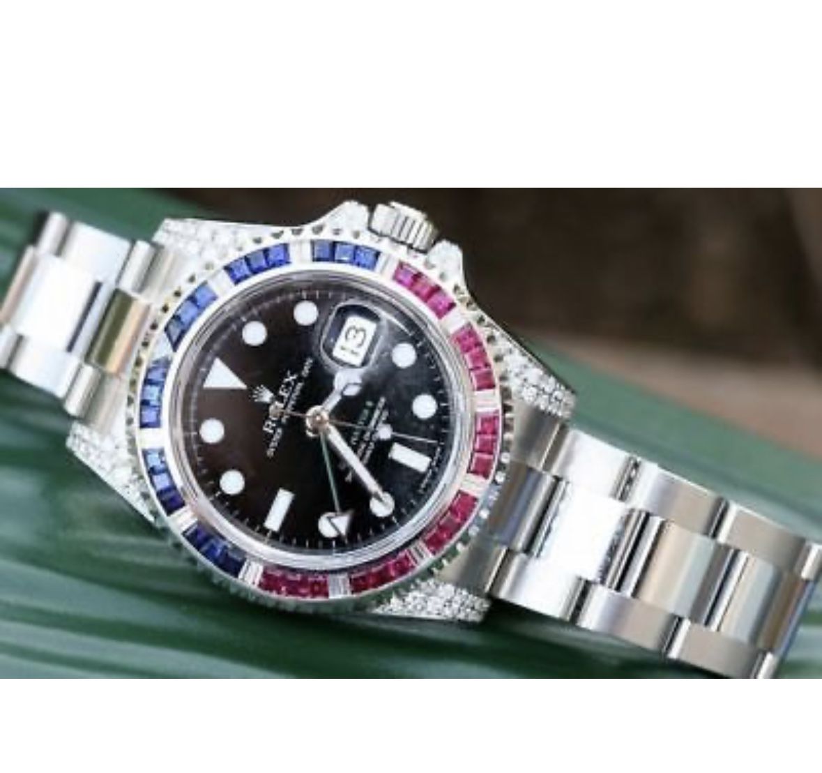 Rolex Gmt With Custom Diamond Work for Sale in Miami, FL - OfferUp