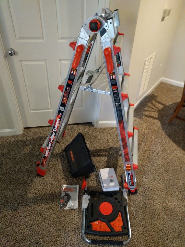 Little Giant Xtreme 17 ft Ladder w/ Dual Ratchet Leg Levelers for Sale ...