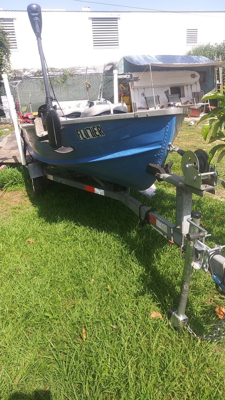 Procraft 12' aluminum v bottom boat WITH trailer and all accessories ...