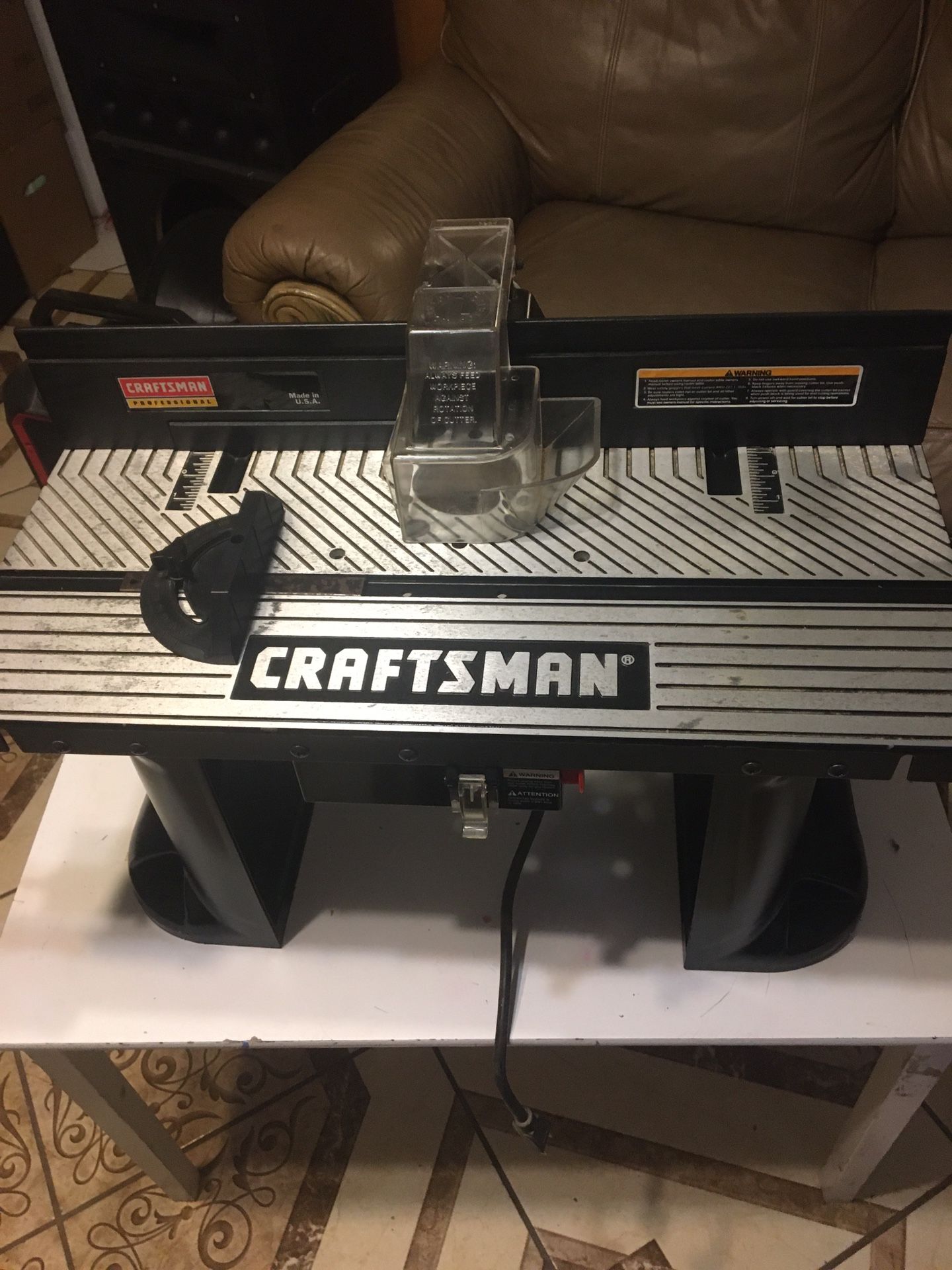 Like New But Used Craftsman Professional Adjustable Router Table With 2 ...