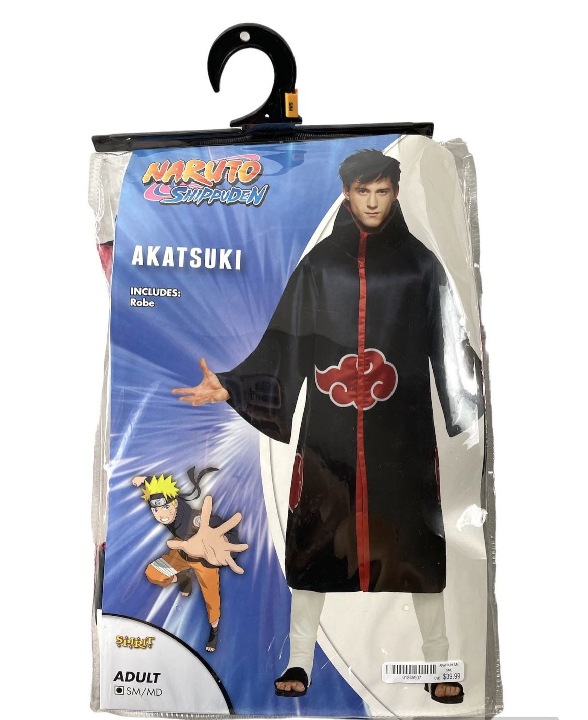 Spirit Halloween Naruto Shippuden Akatsuki Robe Costume for Sale in ...