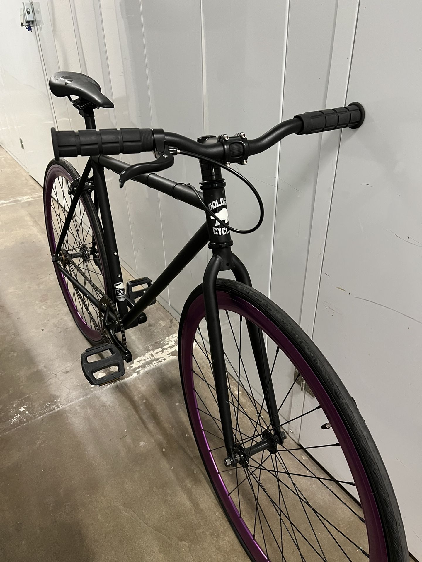Fixie Bikes Black And Purple