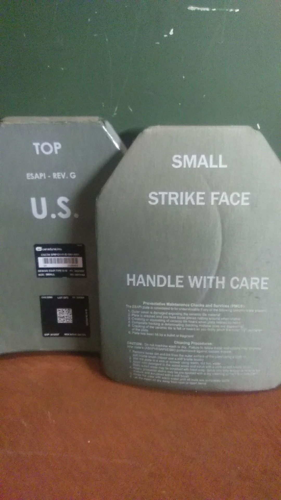 Ceradyne Inc US Military Ceramic Plates ESAPI Type VI-10 (Small) for ...