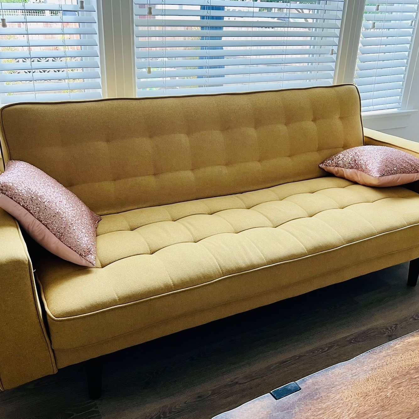 Petula II Mustard 85 Convertible Sofa Bed for Sale in Torrance CA OfferUp
