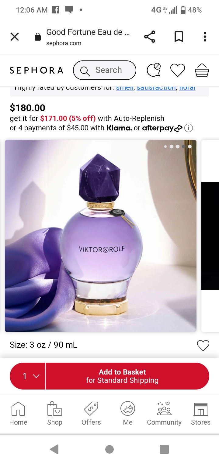 Victor And Rolfe Good Fortune Perfume for Sale in Las Vegas, NV - OfferUp
