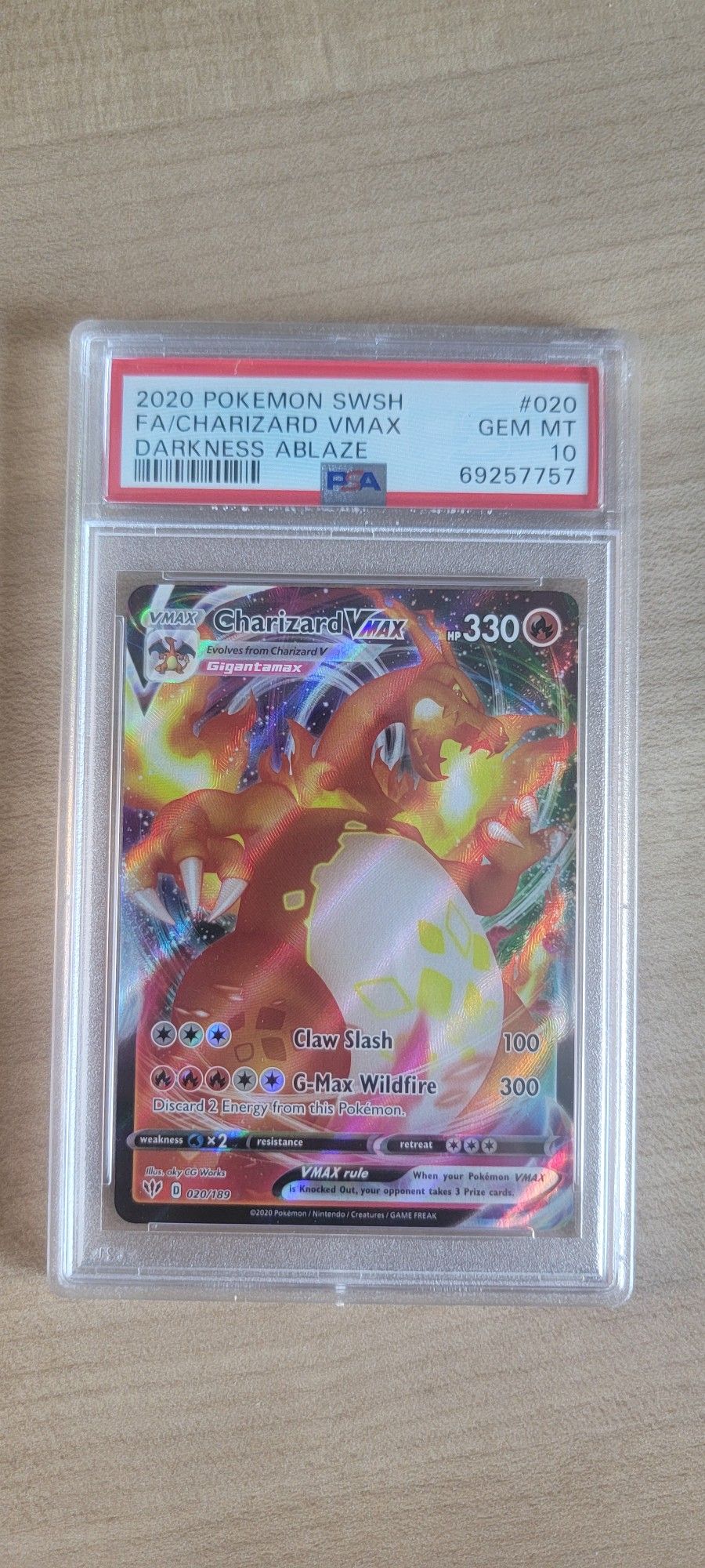 Charizard Vmax PSA10 #20 Darkness Ablaze for Sale in San Jose, CA - OfferUp
