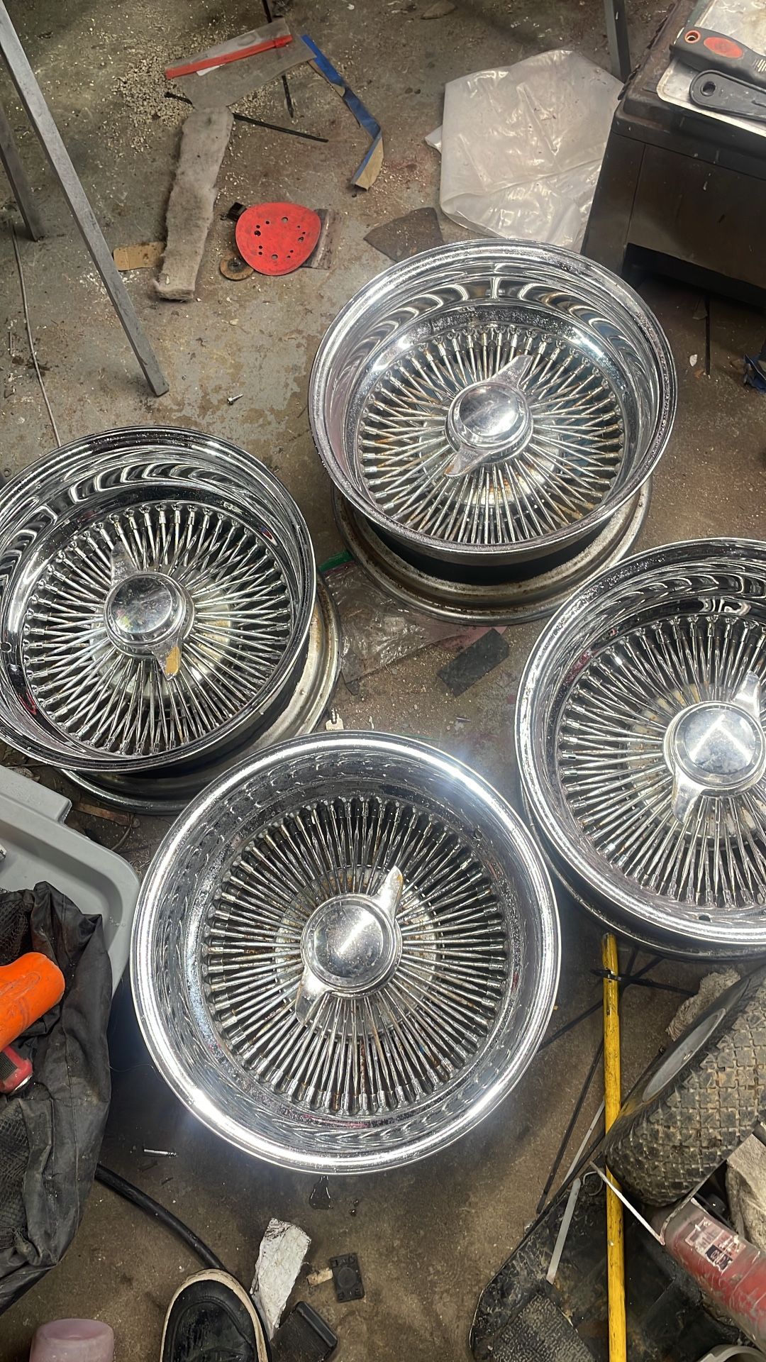 15x7 Wire Wheels 100 Spoke for Sale in Tacoma, WA - OfferUp
