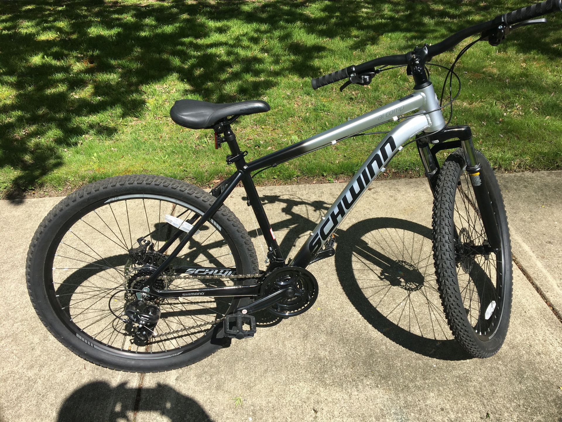 Schwinn al comp silver & black 21 speed/27 inch mountain bike for Sale ...