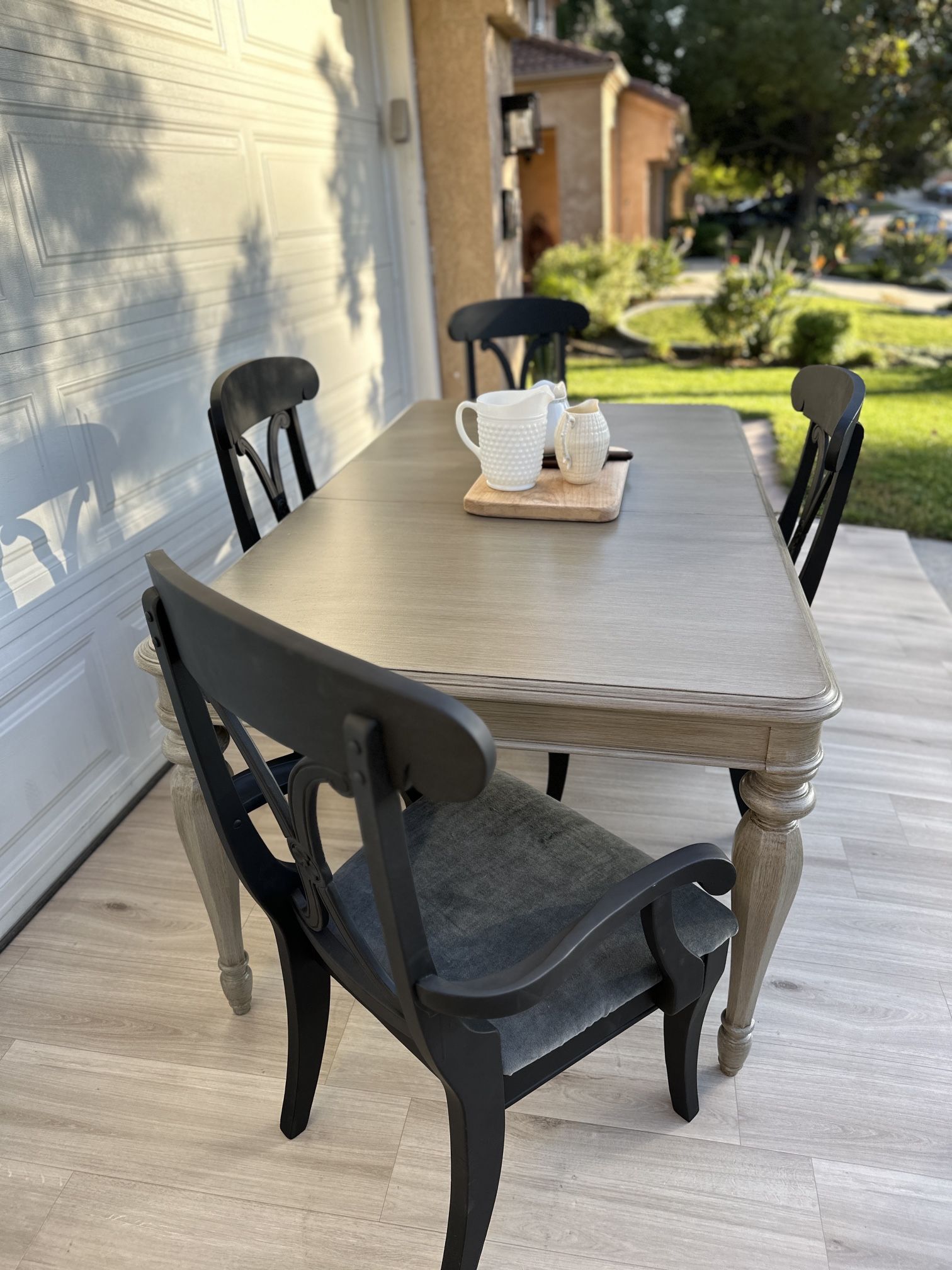 Rustic Farmhouse Dining Table And 4 Chairs for Sale in Redlands, CA ...