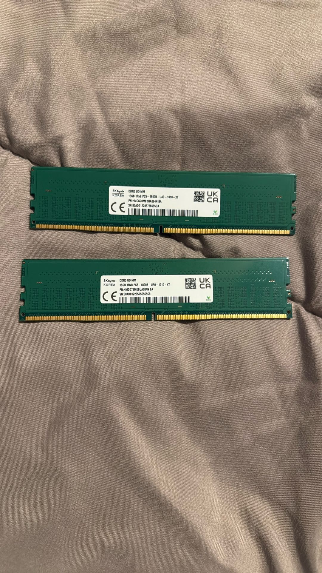 2x16 Gb (32 Gb Total) DDR5 Tower PC RAM Sticks for Sale in Sun City, AZ ...