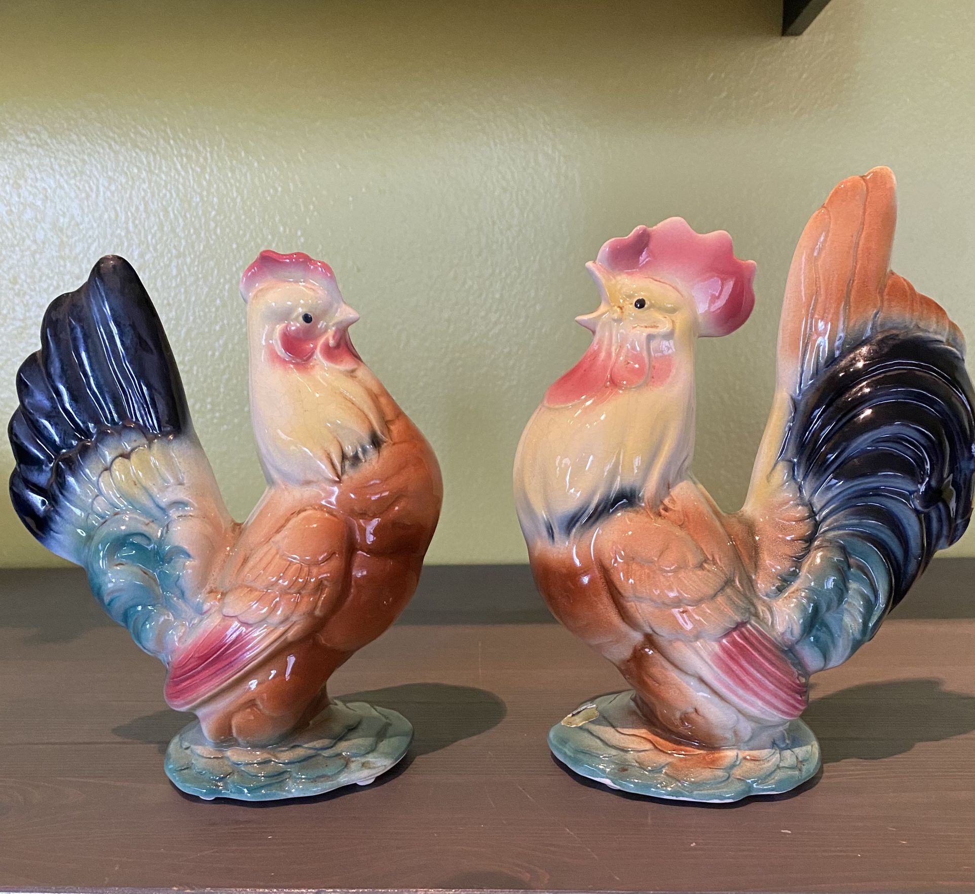 Ceramic Royal Copley Rooster And Hen for Sale in Kent, WA - OfferUp