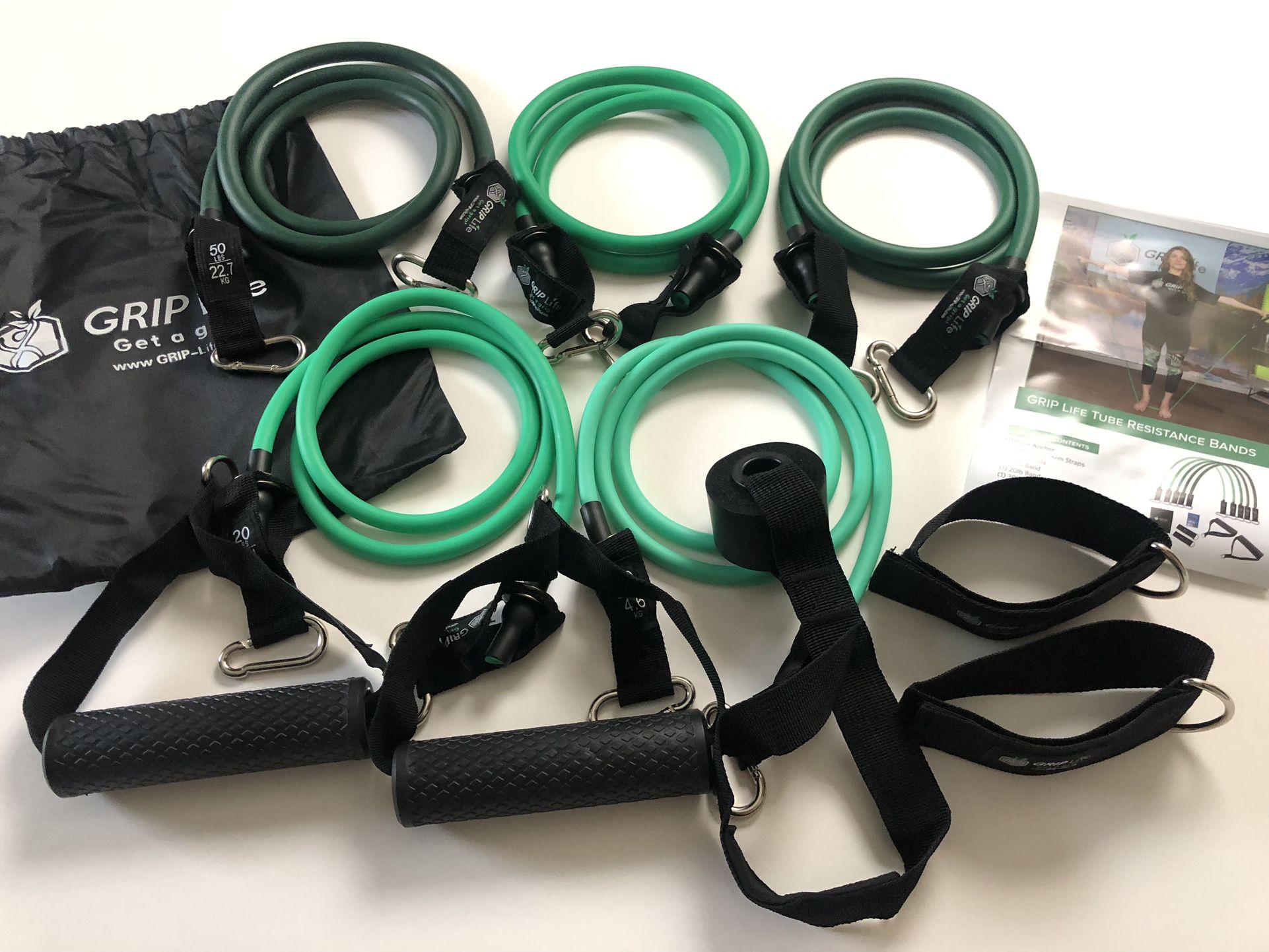 Cables Resistance Bands Set (stackable 150lbs & hypoallergenic) for ...