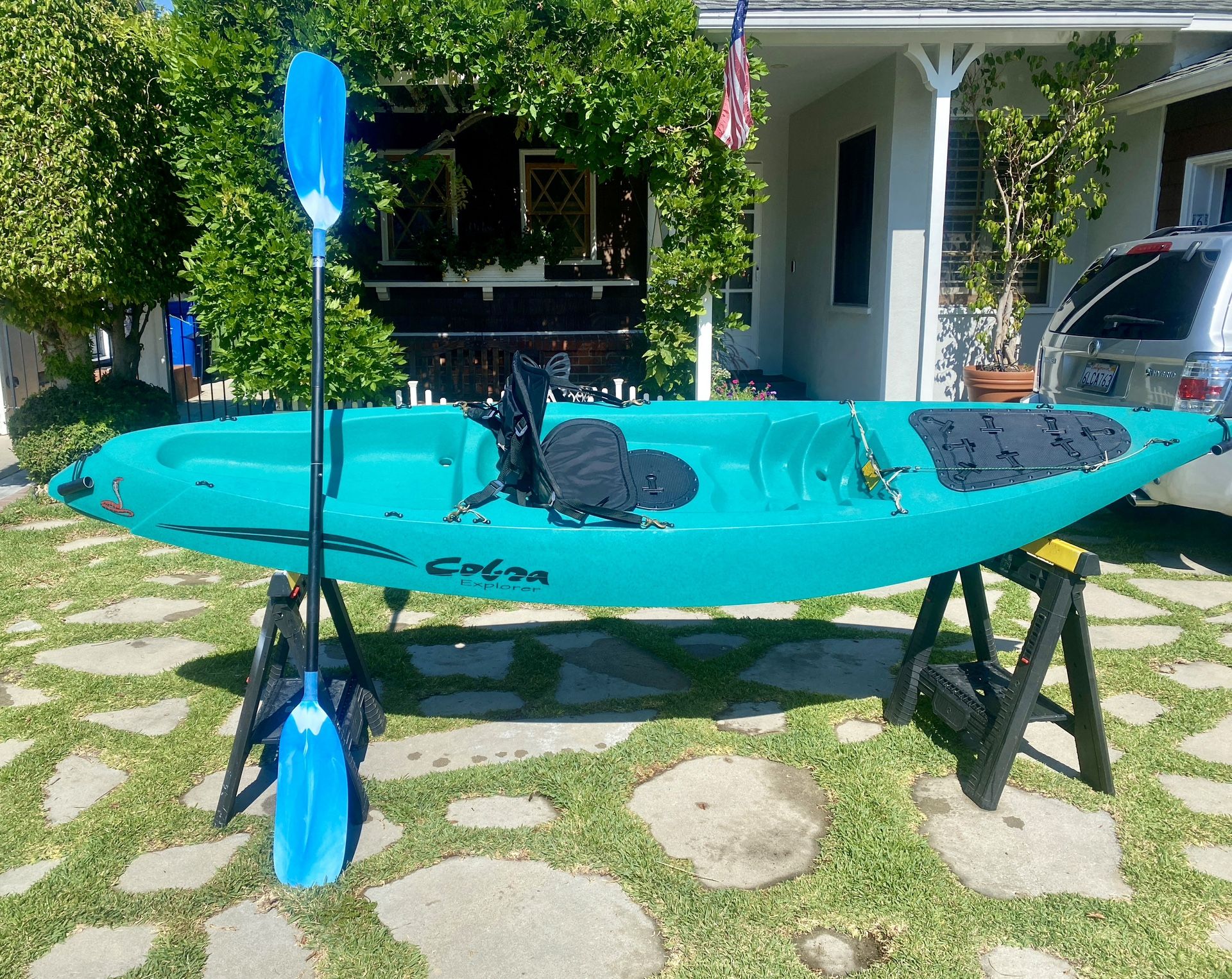 Teal Cobra Explorer Kayak With Custom Paddle for Sale in Los Angeles ...