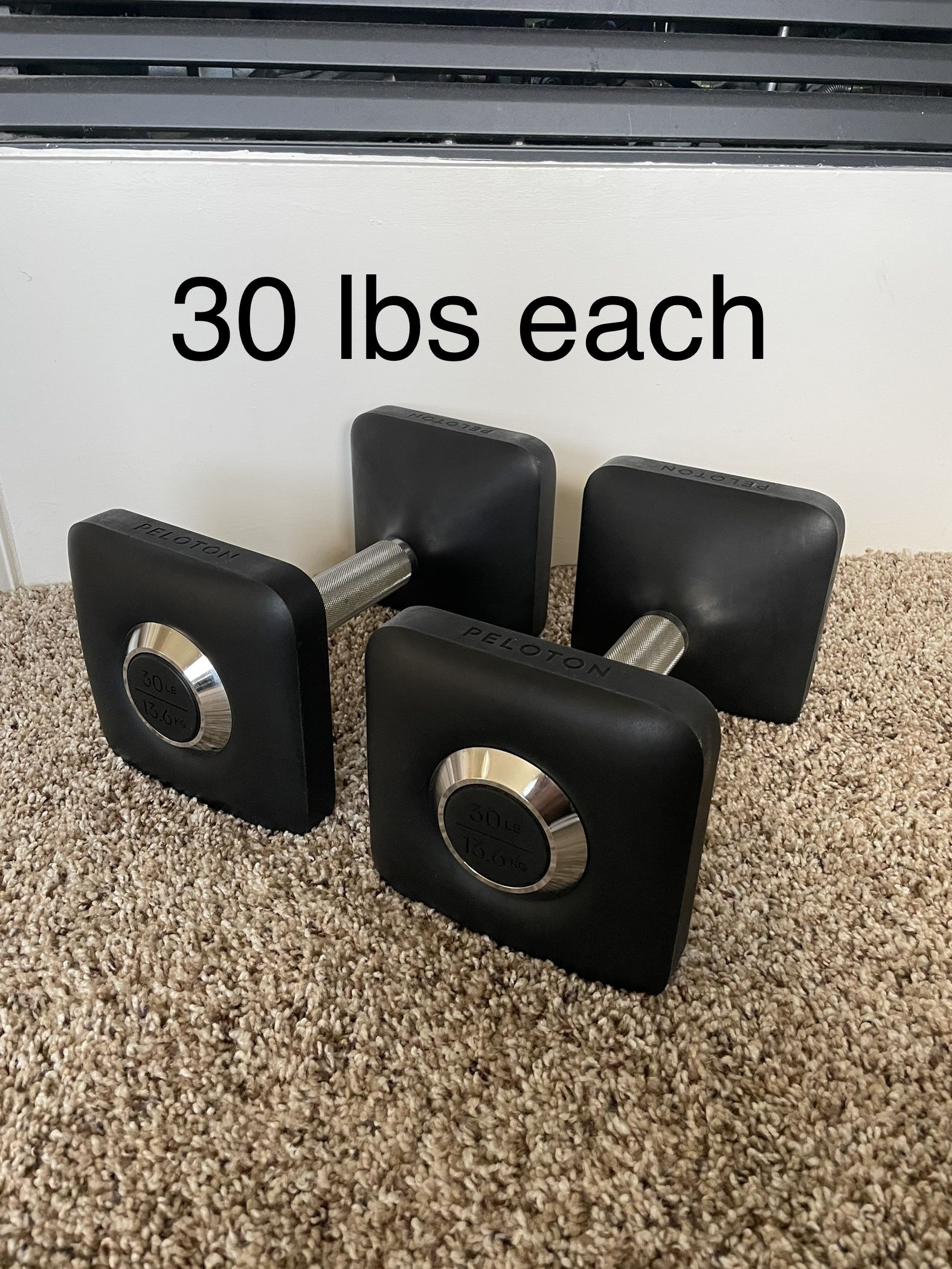 Peloton Dumbbells (30 lbs each) for Sale in Carlsbad, CA - OfferUp