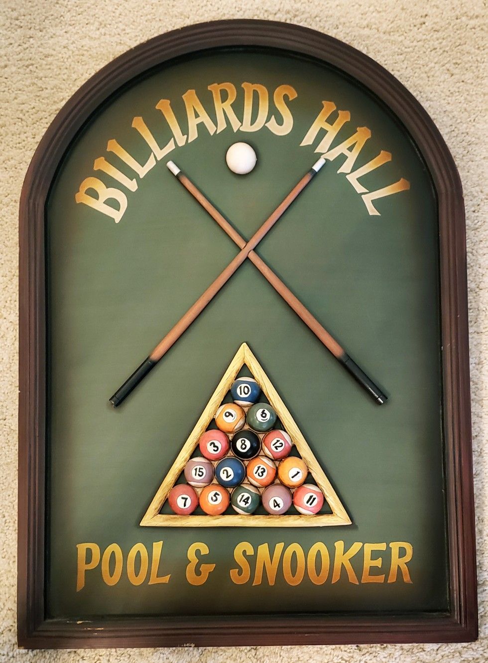 Billiards Hall Pool & Snooker sign wall art for Sale in Laguna Beach ...