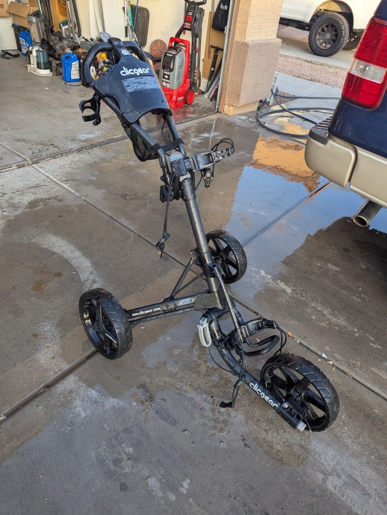 CLICGEAR Model 3.5+ Plus Push Pull 3-Wheel Foldable Golf Cart for Sale ...