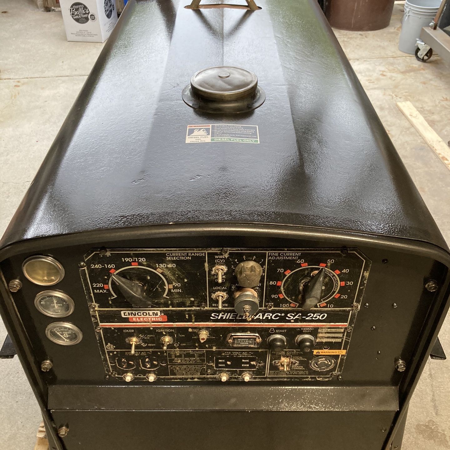 Lincoln SA-250 Perkins Diesel Generator/Welder W/Remote and (CV) Wire ...