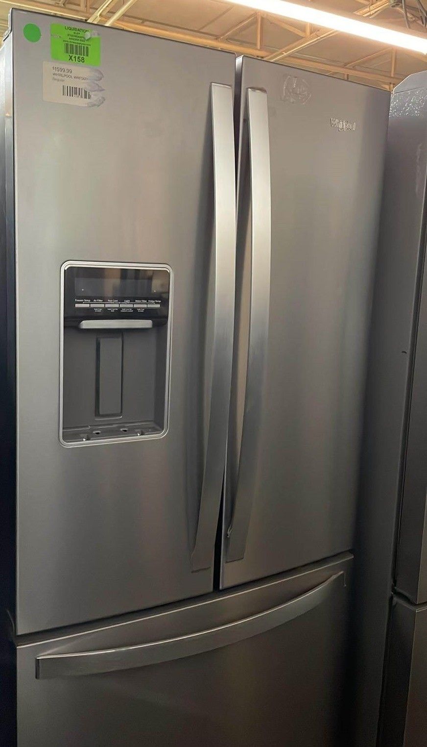 WHIRLPOOL WRF560SEHZ 19.7-cu ft 3-Door 30-in French Door Refrigerator ...