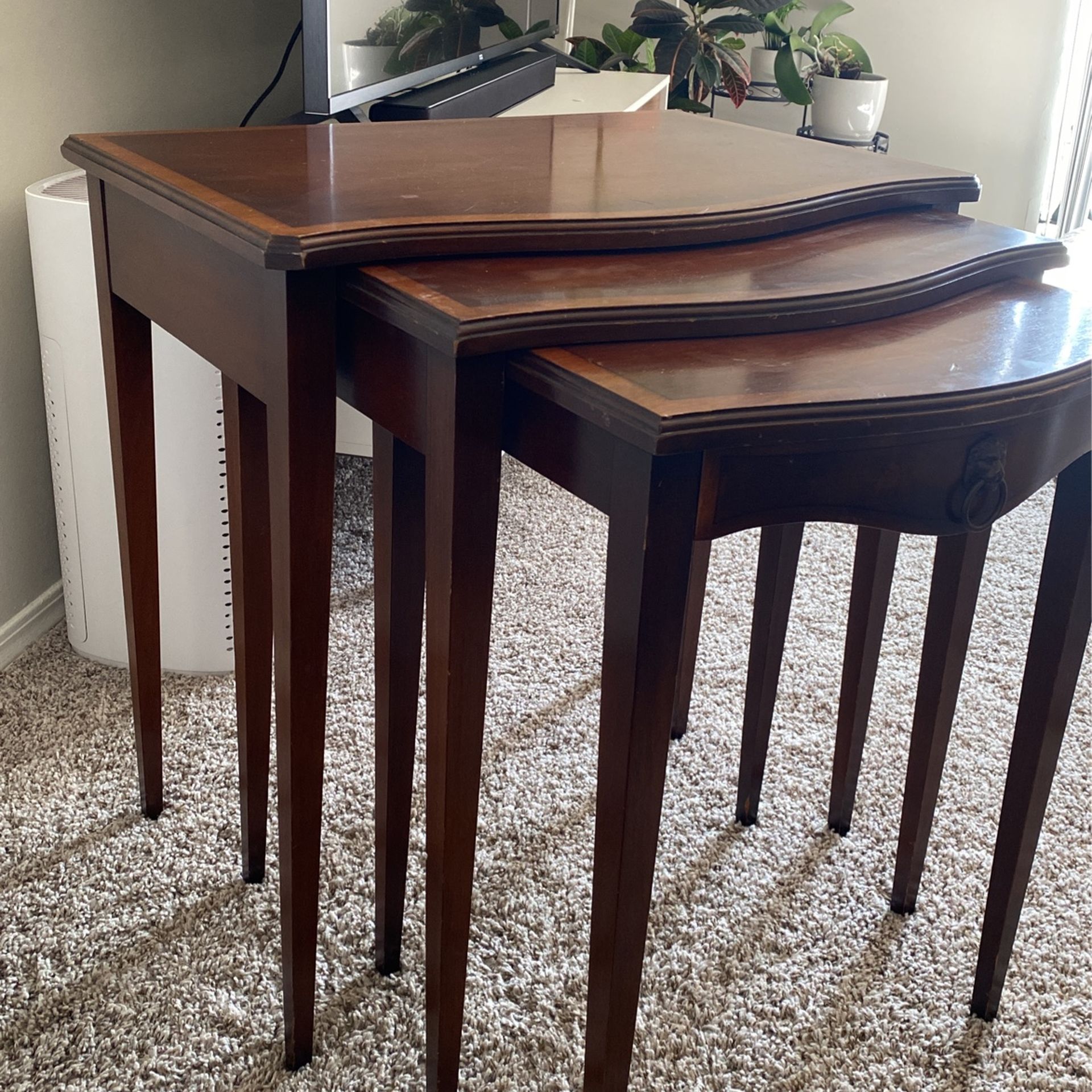Vintage, three tier pull out wood table for Sale in Bloomingdale, IL ...