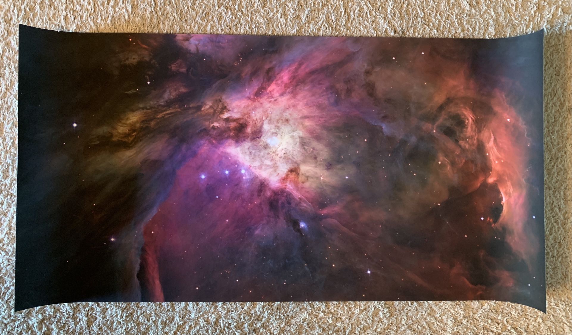 Stellar nebula space fluorescent light diffuser 44x22-1/2 for Sale in ...