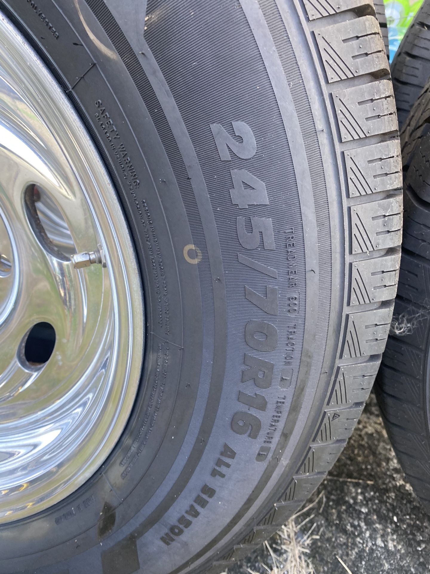 16x8 Weld Typhoons W/ 245/70r16 All Season Tires for Sale in Honolulu ...