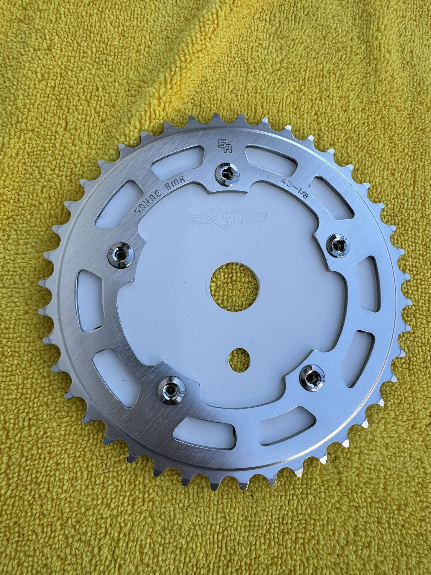 Gt bmx pro performer GT stamped power disc, SR sprocket ring, new GT ...