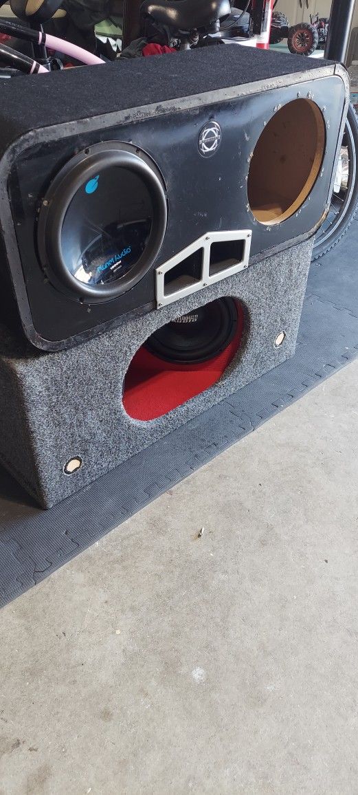 SUNDOWN AUDIO 10" Subwoofers & Rare JL AUDIO Ported REDEYE Box! for ...