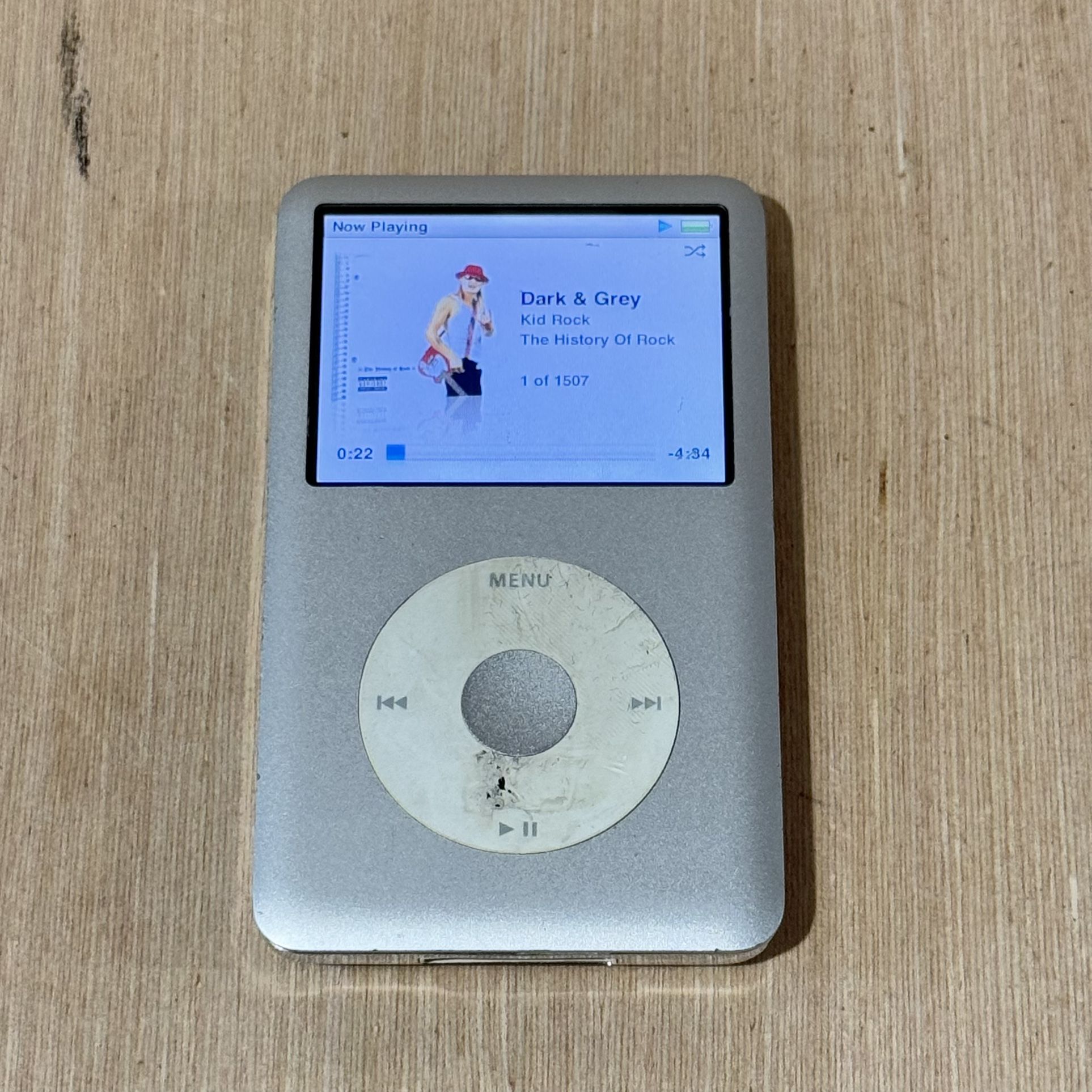 iPod Classic A1238 160GB 6th Gen Silver Tested Good Battery w/1500 Song ...