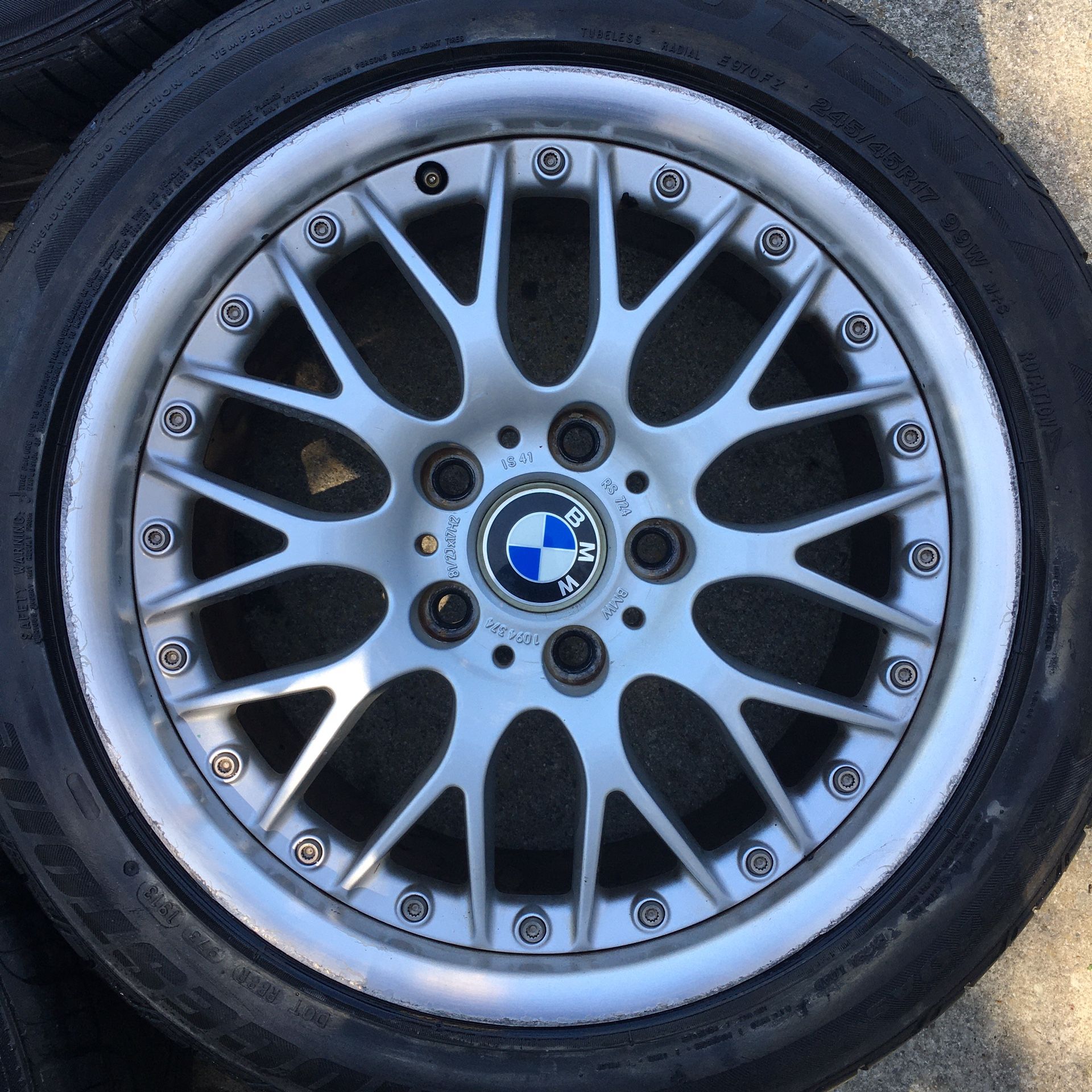17” BMW Z3 E36 BBS Style 42 Wheels Rims Rines Tires for Sale in ...