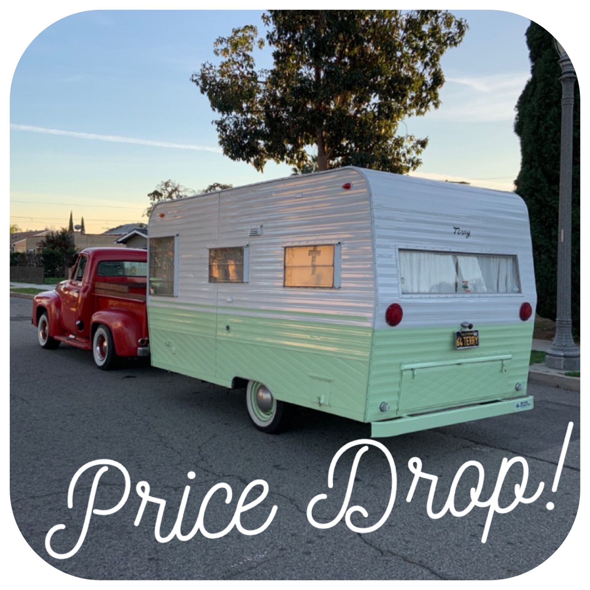 1964 terry travel trailer vintage trailer canned ham antique trailer ...