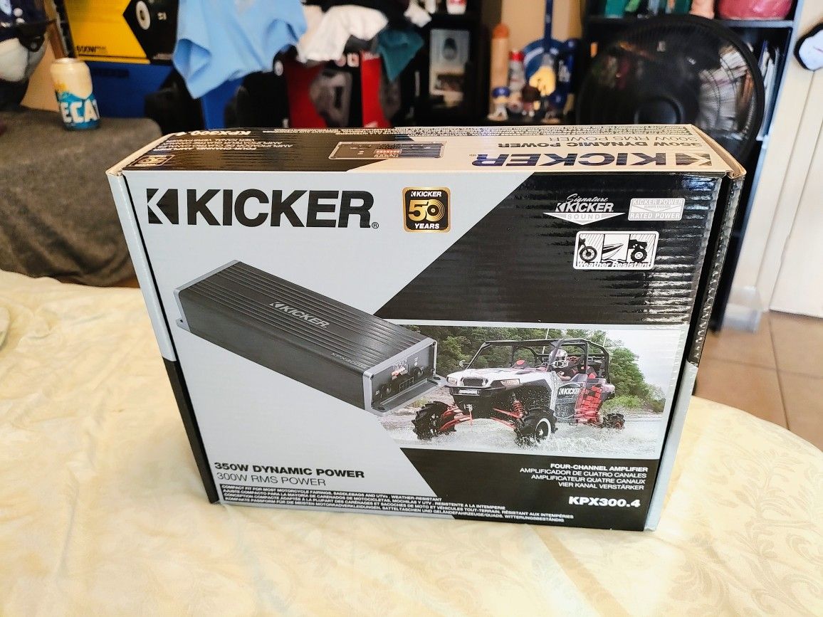 Kicker 4 Channel Mini Amplifier. Brand New In Box!!! for Sale in ...