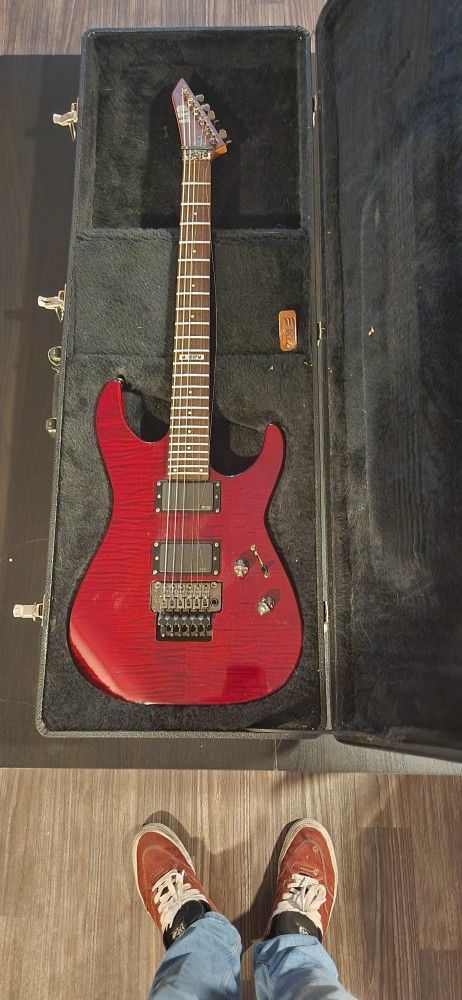 BUY FAST Esp Ltd M-100 fm electric with EMG pickups and skull knobs for ...