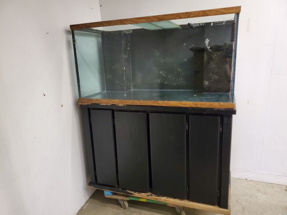 120 gallon oceanic reef ready two overflows glass aquarium fish tank ...