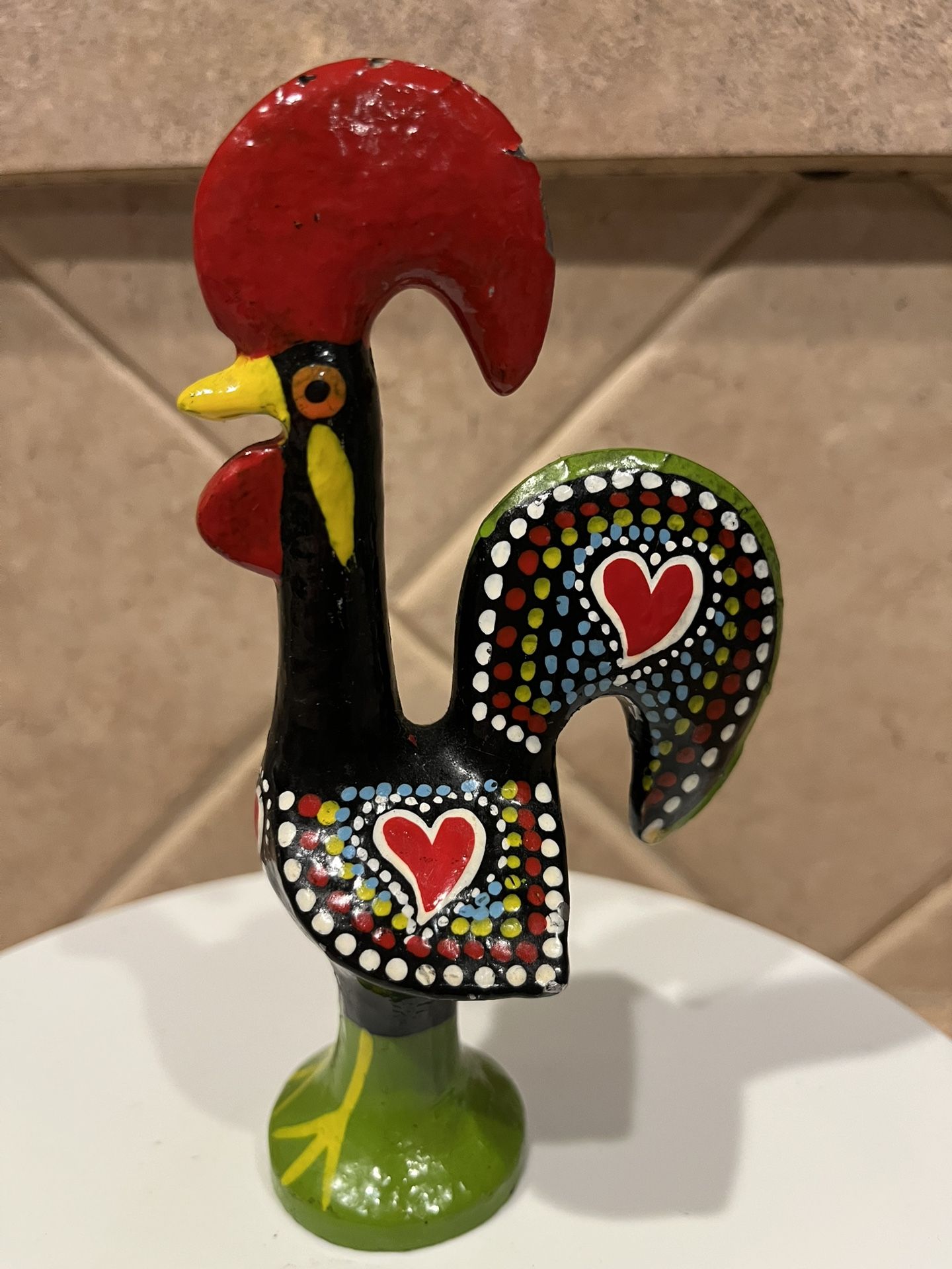 Vintage Portugal Hand Painted Rooster w/ Steel Body for Sale in Schertz ...