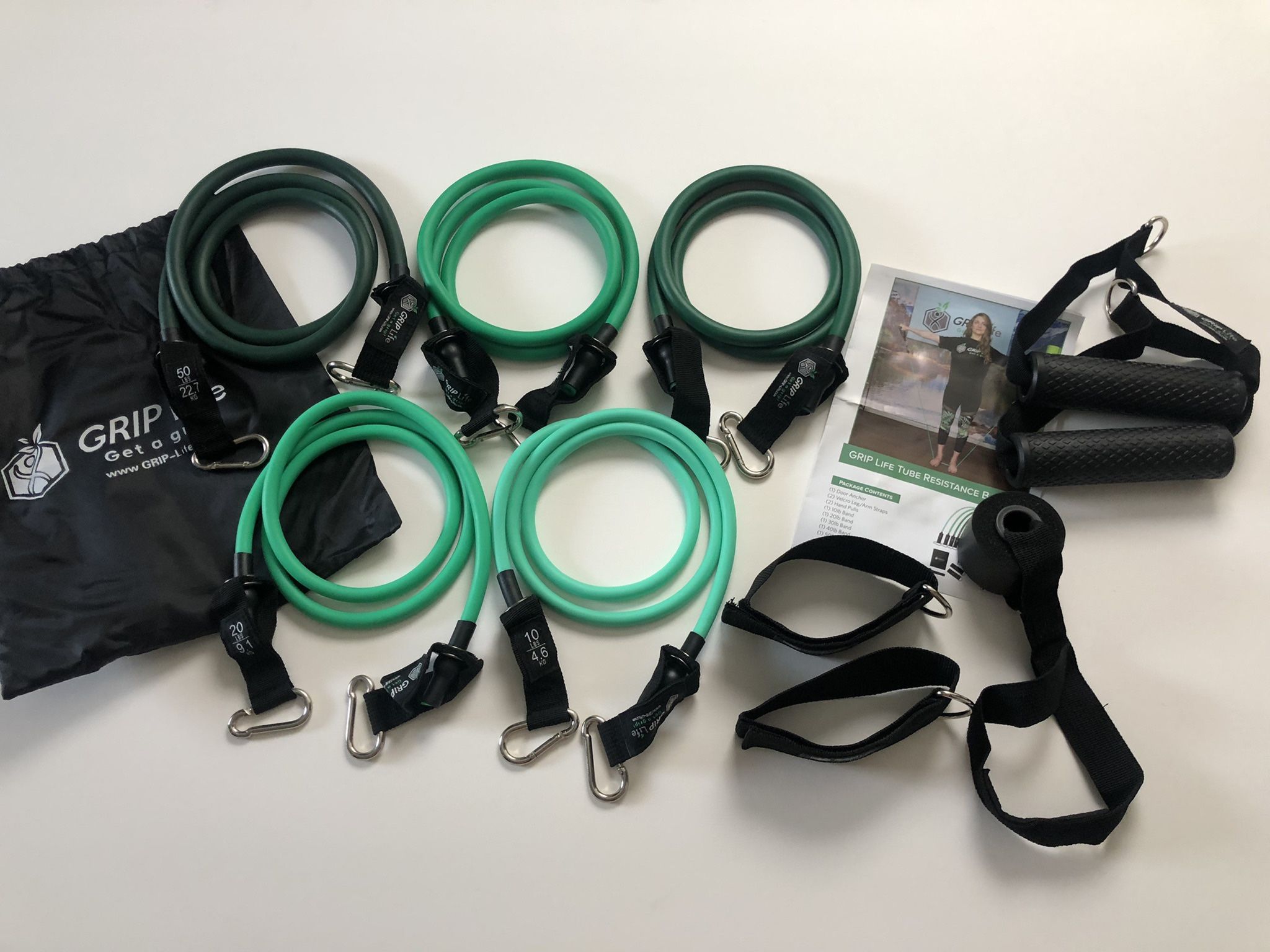 NEW Home Cables Resistance Bands Set (stackable 150lbs & hypoallergenic ...