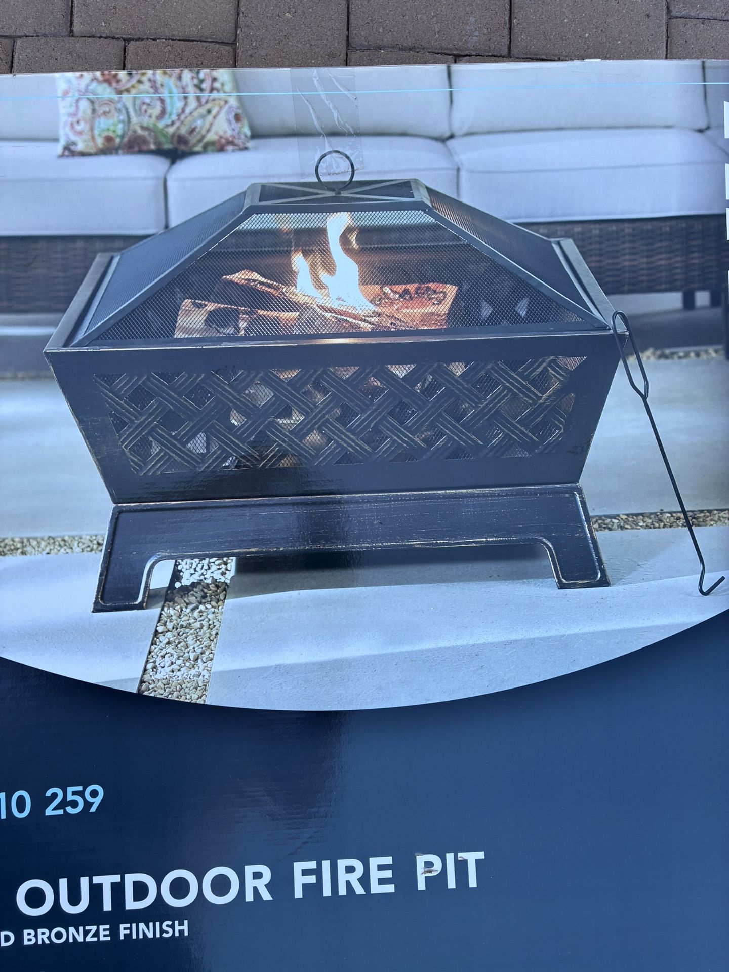 Bronze Finish Steel Fire Pit Plus Mesquite Wood for Sale in Scottsdale ...