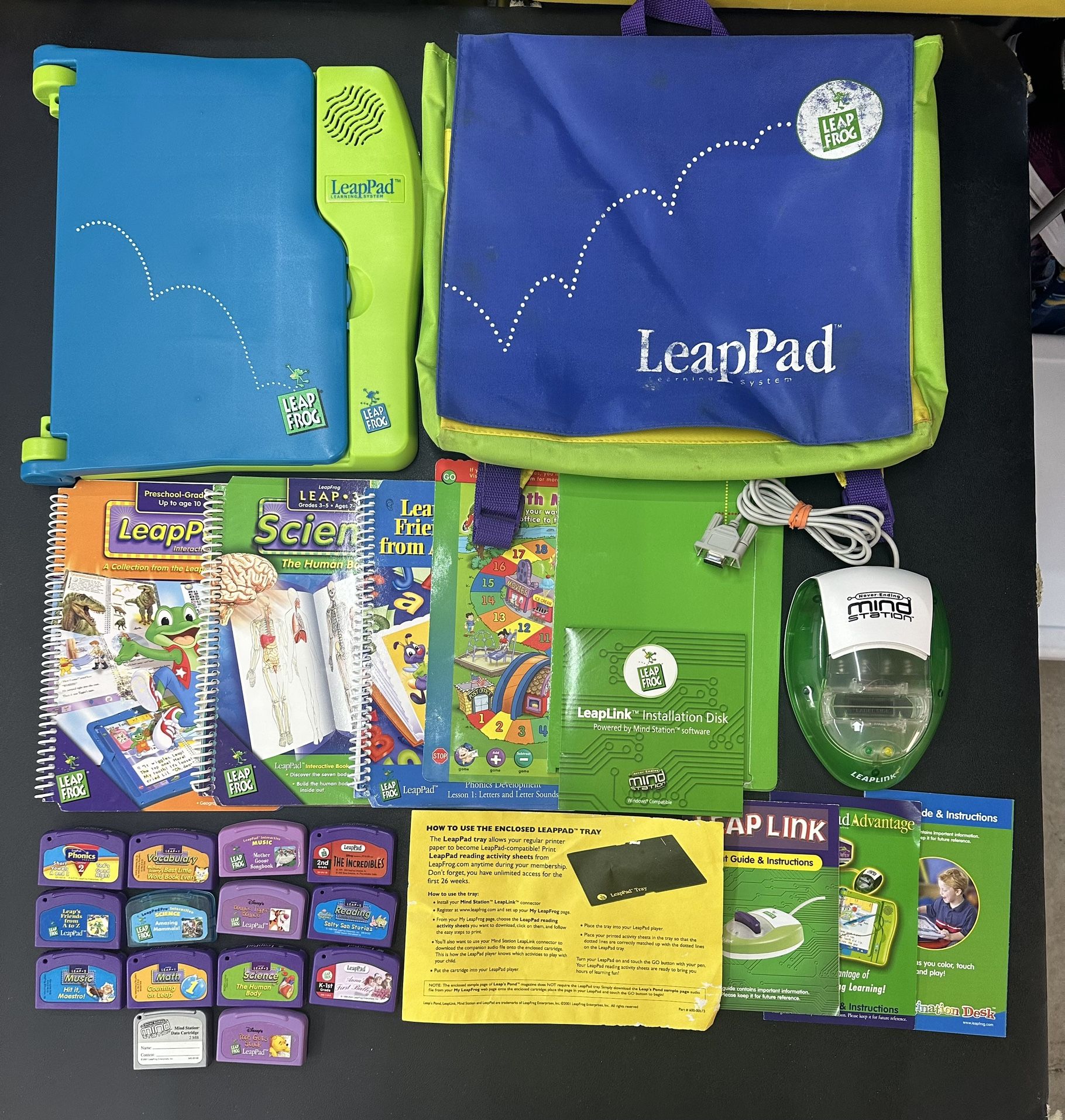 Leapfrog LeapPad Learning System Bundle Lot 14 Cartridges Tested ...