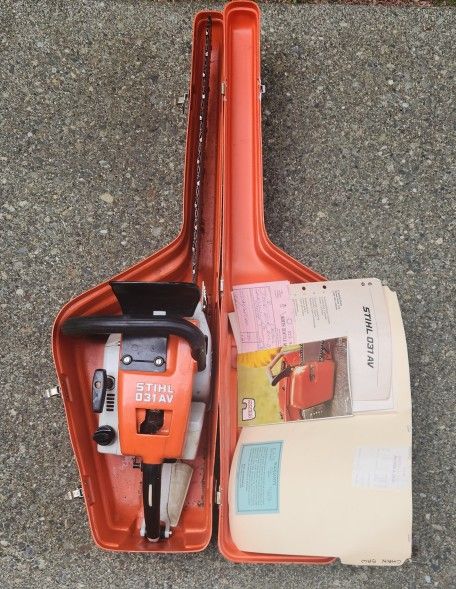 Stihl 031AV Chainsaw Excellent Condition W/ Case for Sale in Shoreline ...