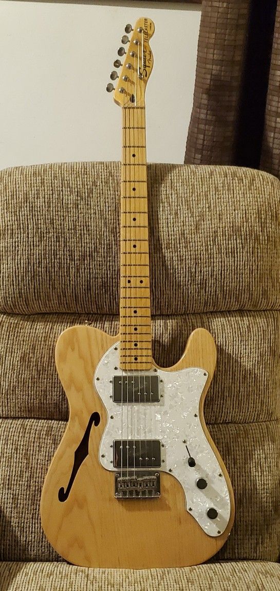 Squier Telecaster Thinline 72' Guitar, Vintage Modified. ASH Body + New ...