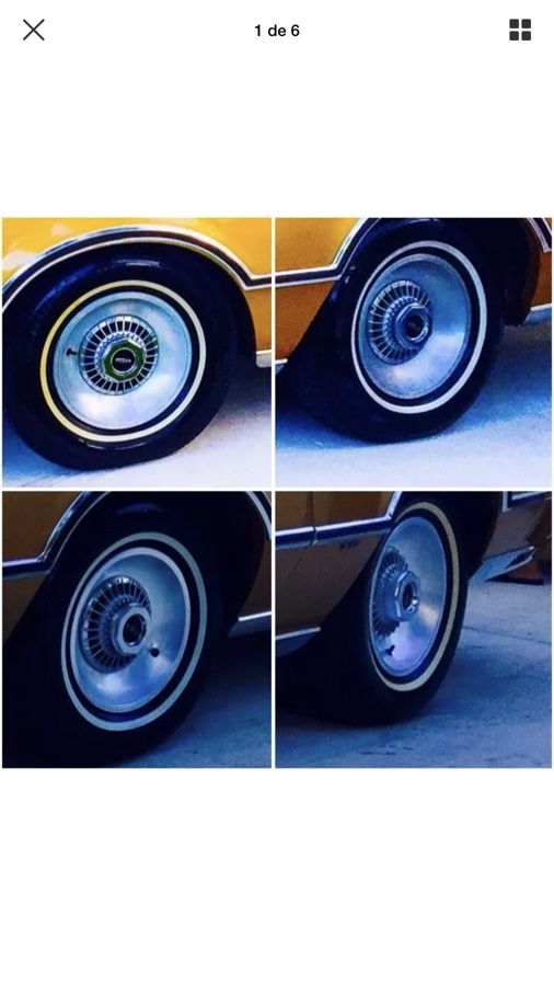 1975 - 74 -76 - LINCOLN CONTINENTAL MARK IV 15" INCN RIMS 5 WHEEL AND ...