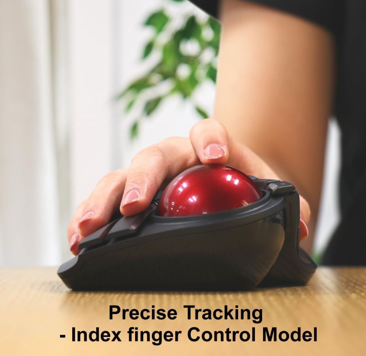 ELECOM HUGE Trackball Mouse, 2.4GHz Wireless USB, Precise Finger ...