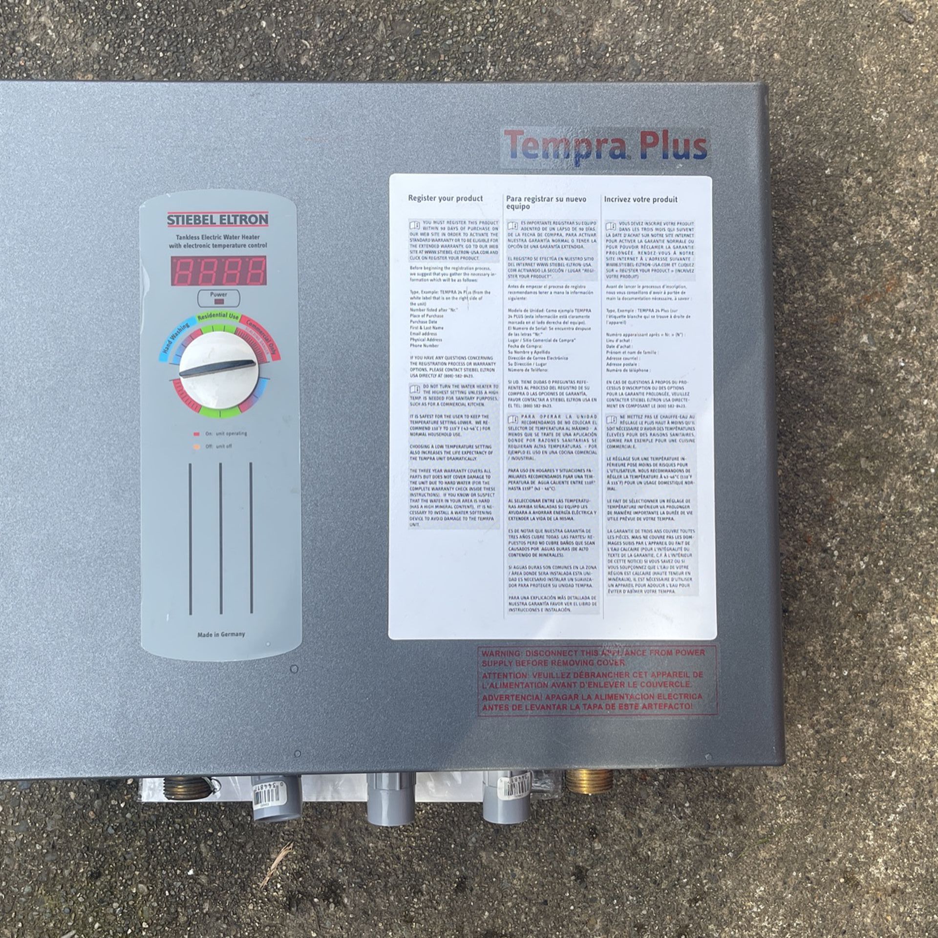 STIEBEL ELTRON TEMPRA PLUS: WHOLE HOUSE TANKLESS ELECTRIC WATER HEATER ...