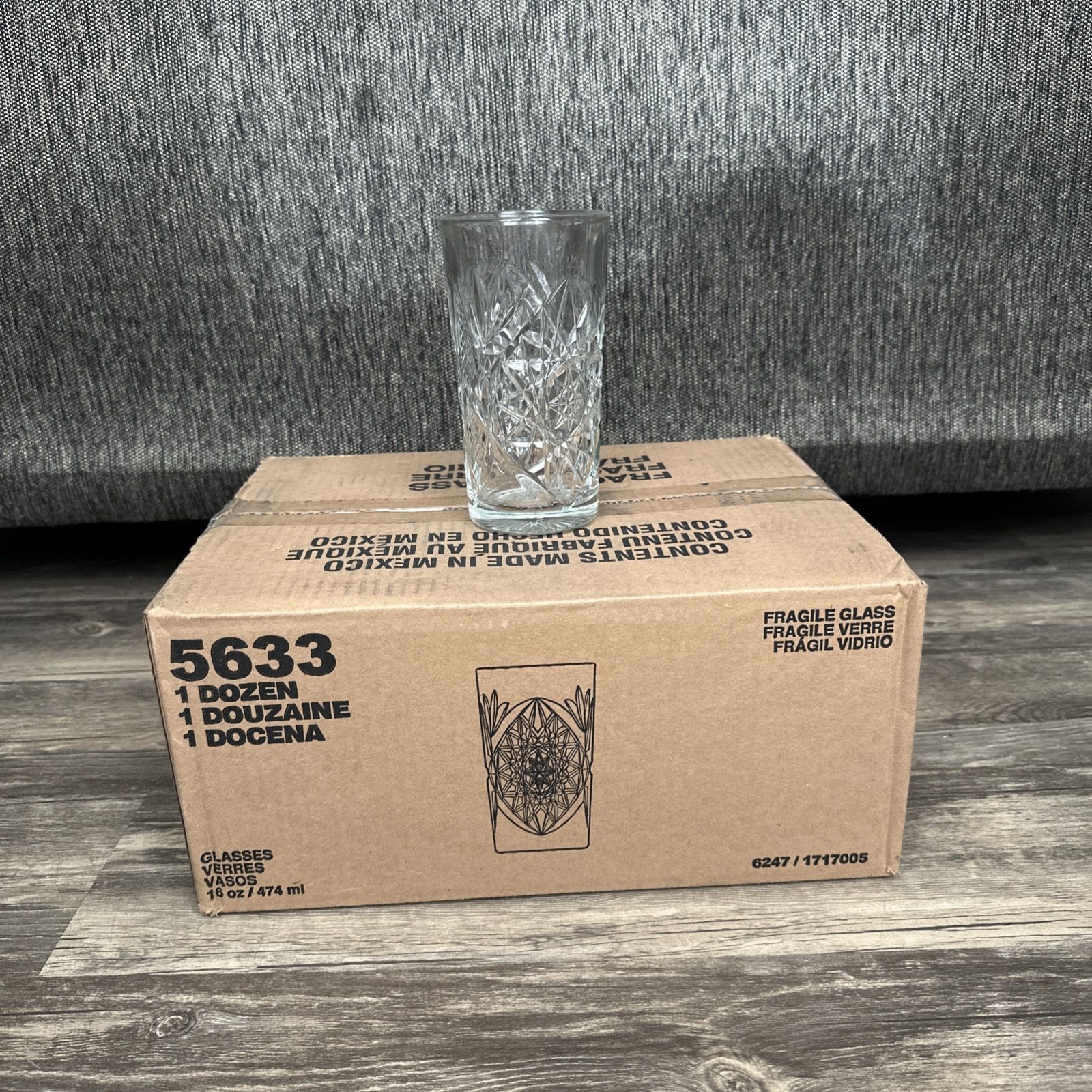 Libbey 5633 Hobstar 16 oz. Cooler Drinking Glasses (One Box) for Sale ...