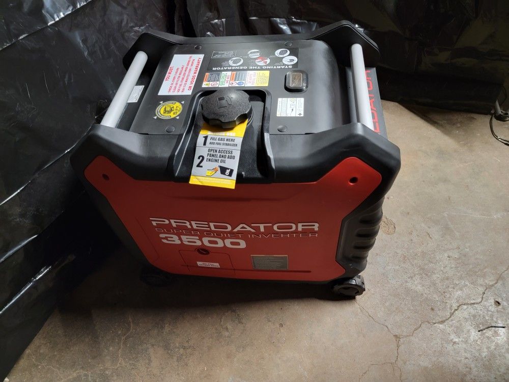 Predator 3500 Watt Super Quiet Inverter Generator for Sale in Stockton ...