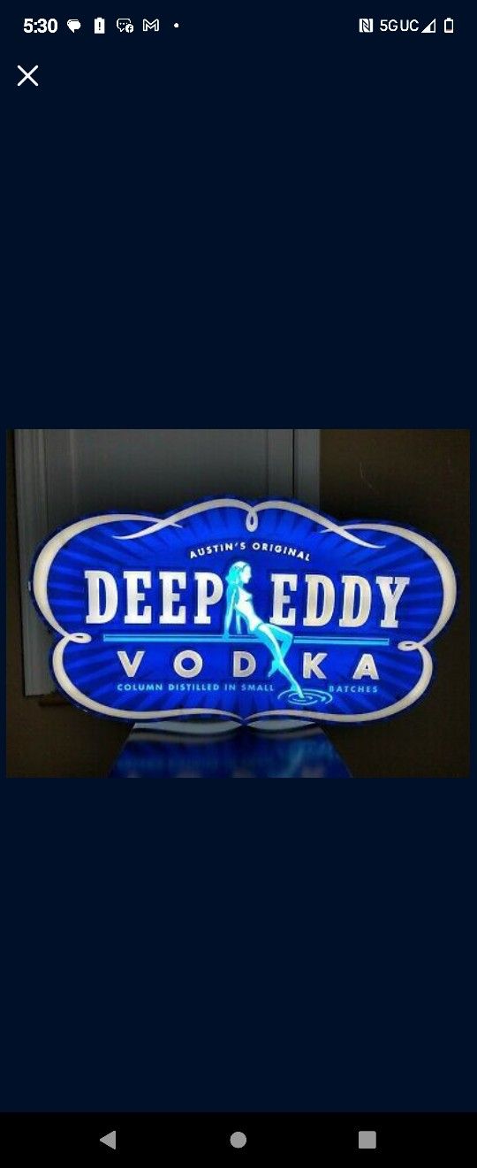Deep Eddy Led Bar Sign for Sale in Spokane, WA - OfferUp