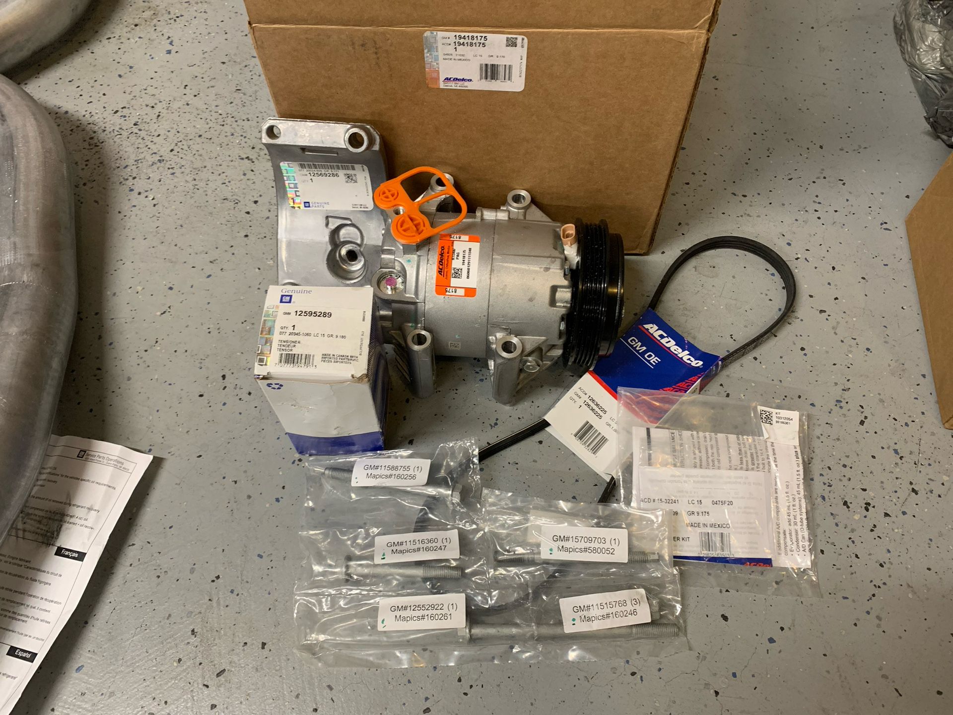New Chevy Factory A/C Compressor Kit 194 18175 for Sale in Chandler, AZ ...