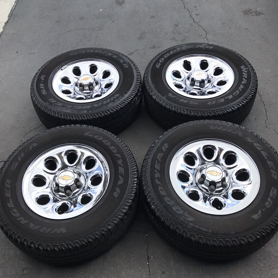 17" oem Chevy GMC Silverado Tahoe Sierra factory steal wheels 17 inch ...