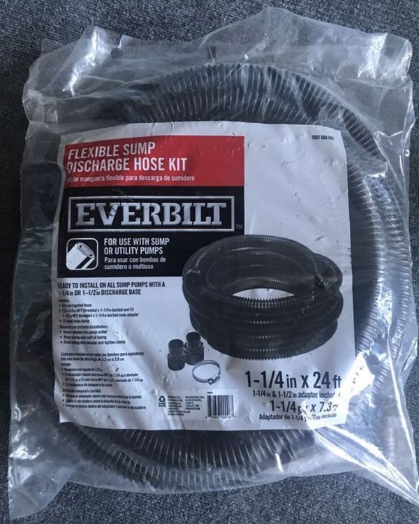 Everbilt 1 1 4 In X 24 Ft Sump Pump Discharge Hose Kit For Sale In