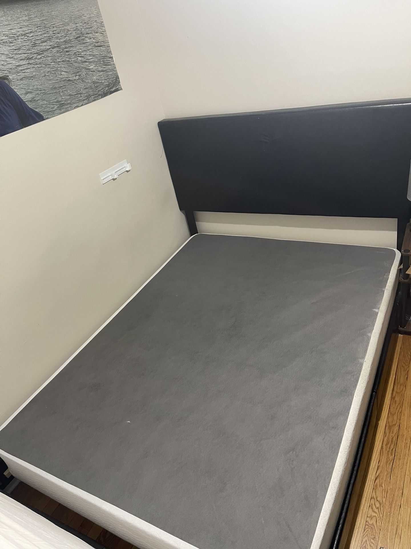 Queen Bed Frame And Box Spring Combo for Sale in Evanston, IL - OfferUp