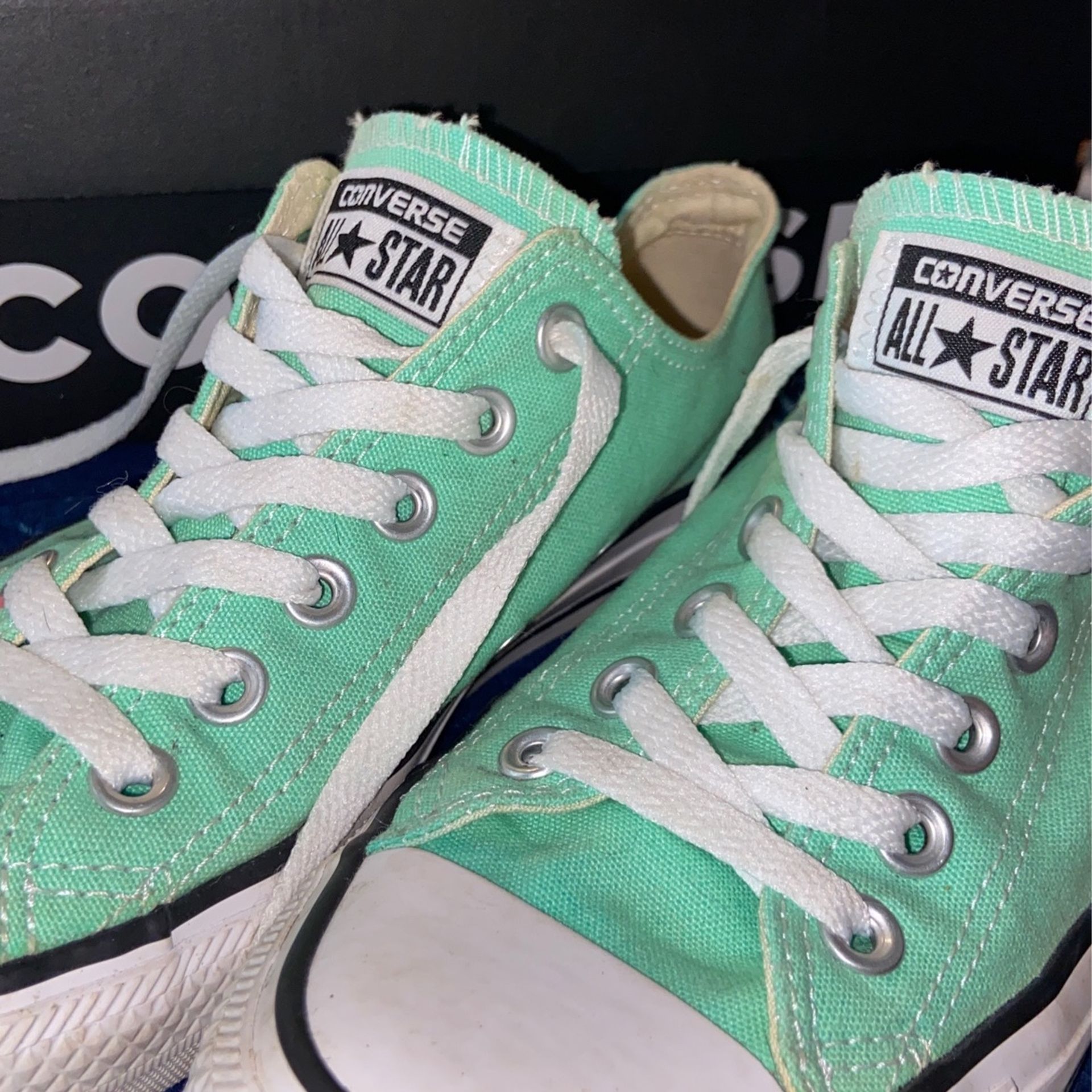 CONVERSE - Mint Green Canvas Low Top Sneakers for Sale in DeLand, FL ...